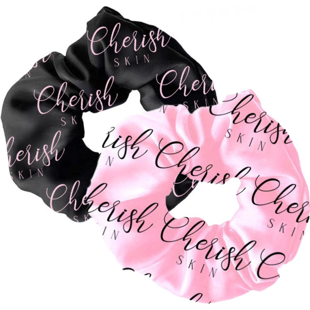 NEW! Pink/Black Scrunchie 2 Pack – cherishskin.co